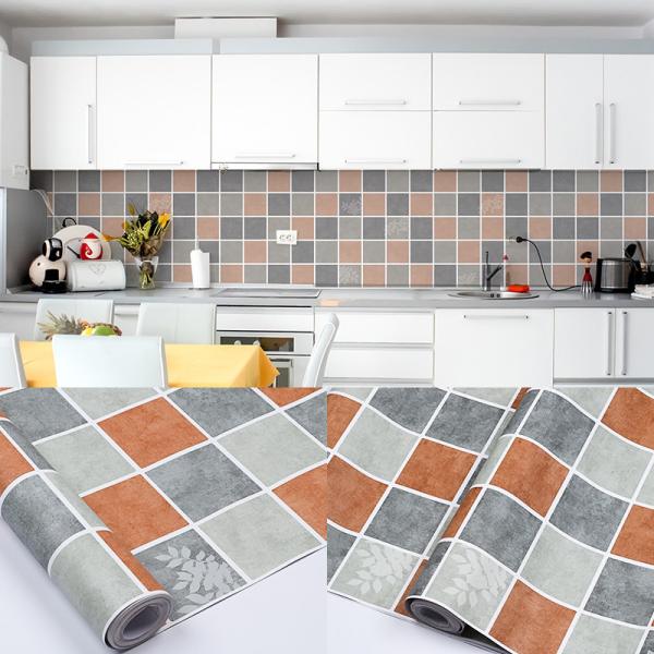 Quality Removable Wallpaper Kitchen Wall Art Stickers Backsplash Wallpaper Home Decor Wall Coating for sale