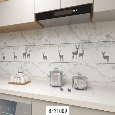 China Easy to Install 3D Tile Sticker Self-Adhesive PVC Backsplash Wallpaper for Kitchen and Bathroom for sale