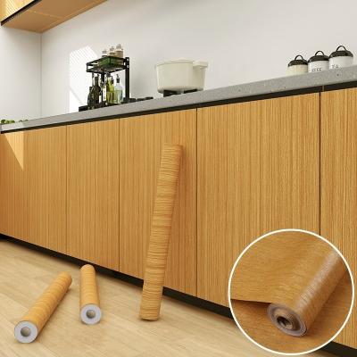 China Voeg een vleugje elegantie toe aan uw huis met klassieke stijl 3D hout graan behang sticker strepen plaid Te koop