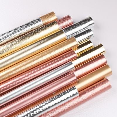 China Water Proof Kitchen Wallpaper Oil Proof Vinyl Wallpaper Golden Wall Paper for sale