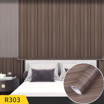 중국 지오메트릭 패턴 나무 PVC 껍질 스틱 자착 벽지 방수유 방지 벽 코팅 및 쉬운 설치 판매용