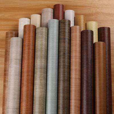 중국 2m 3m 5m 10m 롤 나무 곡물 벽지 수분 방지 자착 벽지 판매용
