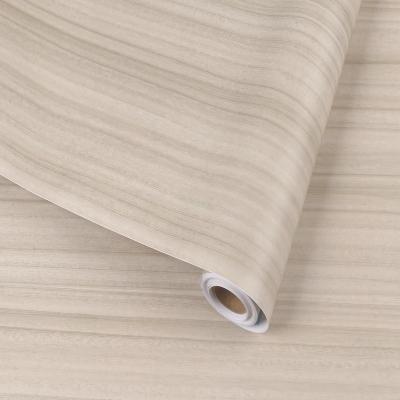 China Removable Wood Wall Paper with Mildewproof Feature Peel and Stick Self-Adhesive Vinyl Wood Texture Decorative Wallpaper for sale