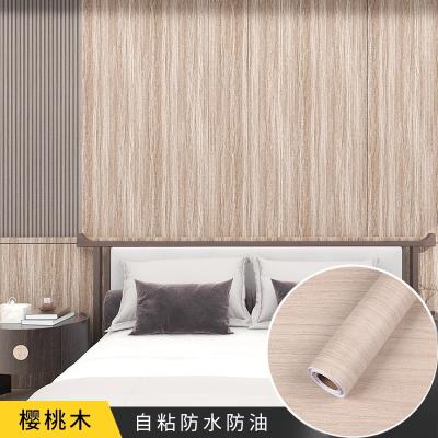 China Wood Design Self Adhesive PVC Wallpaper 3D Rolls with Mould-Proof Matt Function for sale