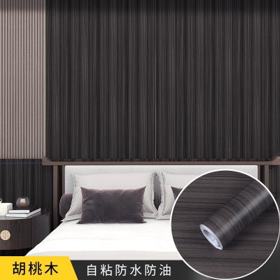 China Wood Design Self Adhesive PVC Wallpaper 3D Rolls with Mould-Proof Matt Function for sale