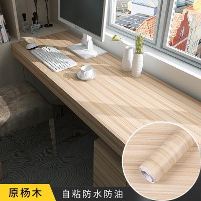 China Wood Design Self Adhesive PVC Wallpaper 3D Rolls with Mould-Proof Matt Function for sale