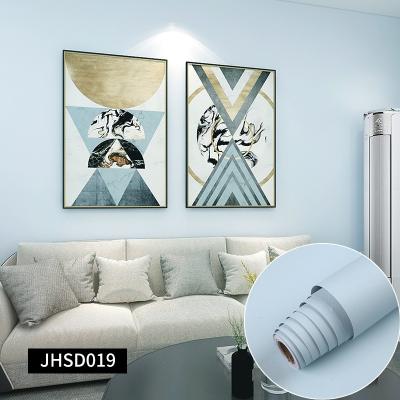 China Light Embossed Surface Plain Color Self Adhesive Wallpaper Perfect for Bedroom Interior Home Decoration Easy to Maintain for sale