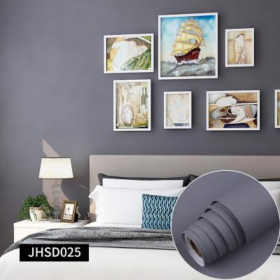 China Light Embossed Surface Plain Color Self Adhesive Wallpaper Perfect for Bedroom Interior Home Decoration Easy to Maintain for sale
