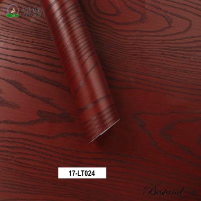 Cina Decorazione di carta da parati in legno rimovibile con pellicola decorativa in legno vintage in vendita