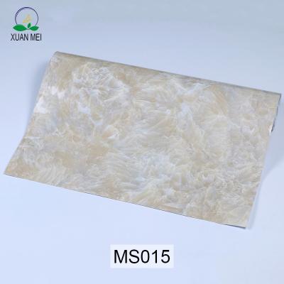 China Anti-Scratch/Waterproof/Blister-Proof Marble Adhesive Contact Paper for Reception Desk PVC Adhesive Thickness 0.12MM-0.16MM for sale