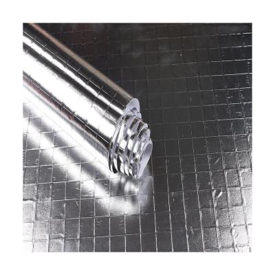 China Silver Contact Paper for Kitchen Oil-Proof Stickers Aluminum Foil Kitchen Wallpaper for sale
