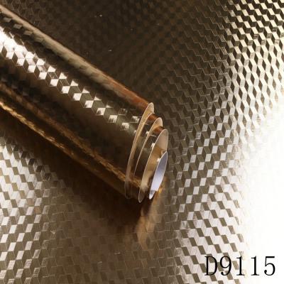 Cina 10m lunghezza carta da parati rimovibile per pareti foglio di alluminio peel stick autoadesivo in vendita