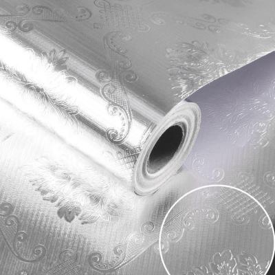 Cina Adesivi impermeabili per backsplash 2m x 3m Rulli Stile di design moderno Funzione a prova di fumo Carta da parati in foglio di alluminio personalizzata in vendita