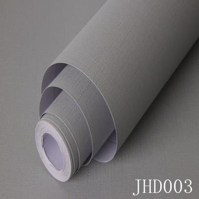 China Matt Finish Self-Adhesive PVC Wallpaper in Dark Black Color for Home Decoration Sound-Absorbing Function for sale