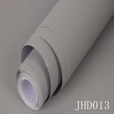 China Matt Finish Self-Adhesive PVC Wallpaper in Dark Black Color for Home Decoration Sound-Absorbing Function for sale