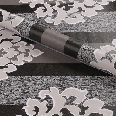 China Self-Adhesive PVC Damask Design Wallpaper for Easy and Affordable 3D Wall Decoration for sale