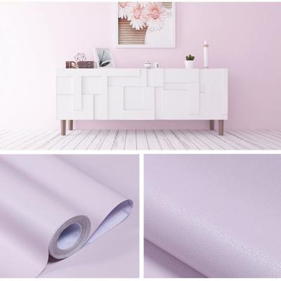 China Blue Color Peel and Stick Wallpaper 3d Plain Solid Color Wallpaper for Soundproofing in Home Decoration for sale