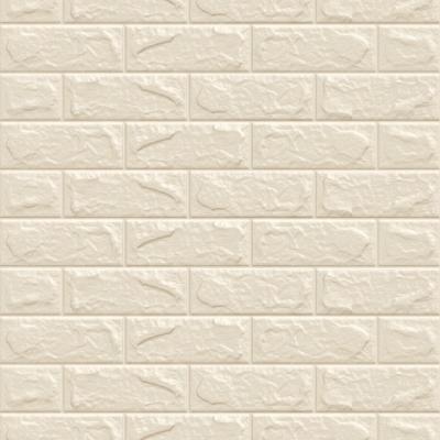 Cina Carta da parati in schiuma 3D autoadesiva in mattoni bianchi spessore 5,0 mm per rivestimento murario in vendita
