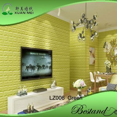 Cina Intrattenimento 3D PE Spuma mattone autoadesivo adesivo morbido adesivo per pareti carta da parati per bambini camera rivestimento di pareti in vendita
