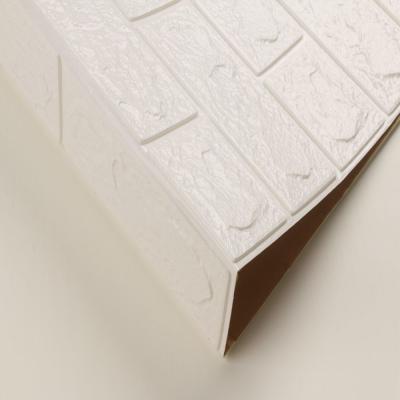 Cina Protezione delle pareti interne 3D mattoni 3D pietra carta da parati in schiuma PE con funzione antifumo e impermeabilizzazione in vendita
