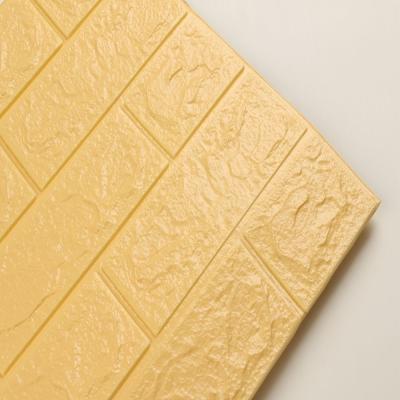 Cina Protezione delle pareti interne 3D mattoni 3D pietra carta da parati in schiuma PE con funzione antifumo e impermeabilizzazione in vendita