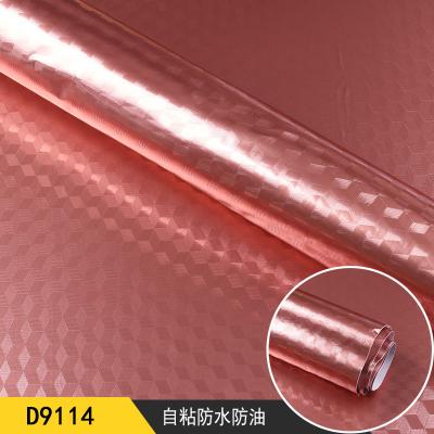 Cina Adesivi impermeabili per backsplash 2m x 3m Rulli Stile di design moderno Funzione a prova di fumo Carta da parati in foglio di alluminio personalizzata in vendita