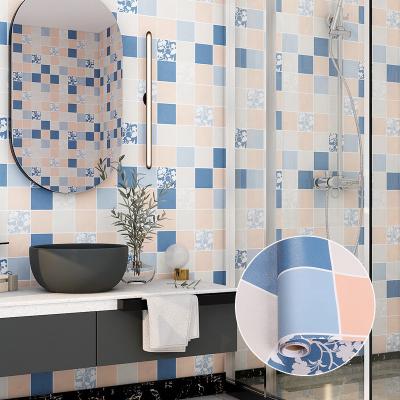 China Soundproof Home Decor Washable Wallpaper for Bathroom and Kitchen Tile Easy to Install for sale