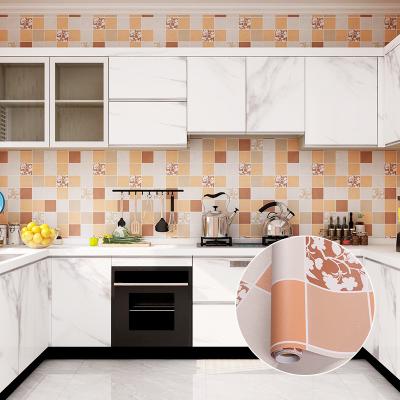 China 3D Tile Wallpaper Rolls Wall Coating 3d Wall Paper Bathroom Wall Paper 3D Wall Sticker for sale
