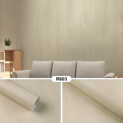 Cina Carta adesiva e pellicola Film di plastica Adesivi per pareti Legno Grain Tapete per la casa Interior Design in vendita