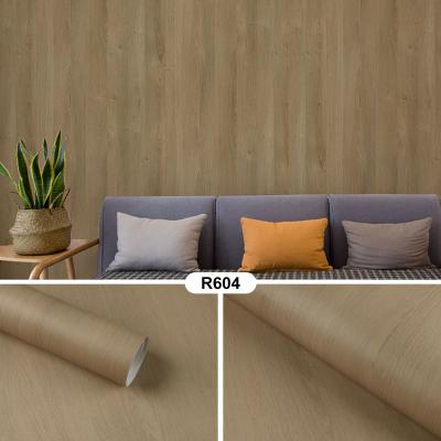 Cina Carta adesiva e pellicola Film di plastica Adesivi per pareti Legno Grain Tapete per la casa Interior Design in vendita