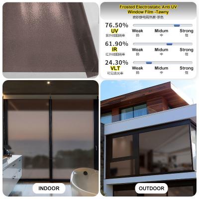 China Static Building One-Way Mirror Window Tint UV Sun Blocking and Waterproof Decorative Solar Film for Home Office Window for sale