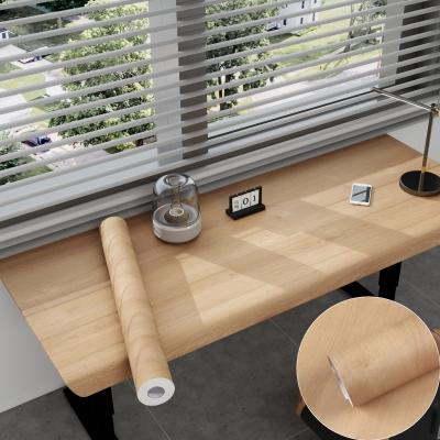 중국 현대 나무 곡물 PVC 벽지 자기 접착성 습도 방지 판매용