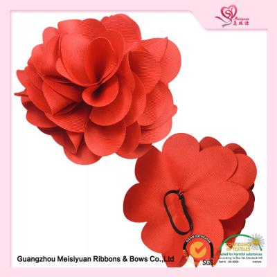 Cina il nastro elastico del fiore rosso del tessuto di 10cm si piega per progettazione alla moda della bottiglia di vino in vendita