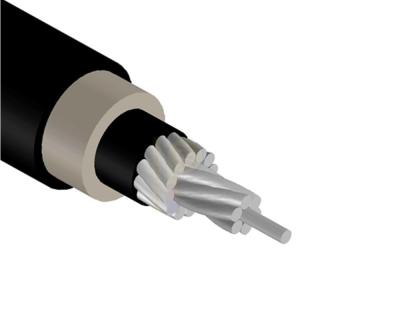 Cina Cavi elettrici di alluminio neri del conduttore 15kV sistemi MV di 25mm2 35mm2 in vendita