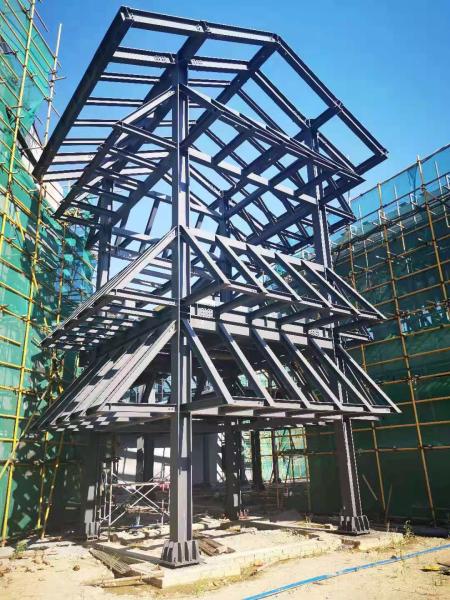 Quality Custom Structural Asymmetrical Primary Steel Frame For Irregular Architectural Layouts for sale