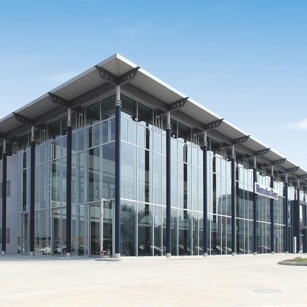 Quality Modular Exhibition Space with Large Column-Free Interior and Insulated Composite Panels for Steel Structure Halls for sale