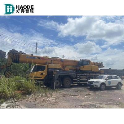 Chine HAODE XCMG 80-5 de seconde main, grue à tracteur sur terrain accidenté avec moteur WP12375E40 à vendre