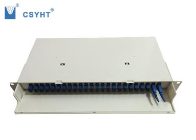 Cina 19inch 1U ha riparato il tipo il centro a fibra ottica del quadro d'interconnessione 24 utilizzato in gabinetto a fibra ottica in vendita
