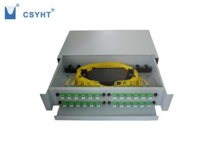 Cina 48 lo scaffale a fibra ottica del quadro d'interconnessione del porto 2U RS48 ha montato ODF utilizzato in gabinetto 19inch in vendita