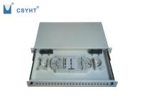 China MTP 24 Ports FTTH Cable Termination Patch Panel 1U 19'' Rack Mount for sale