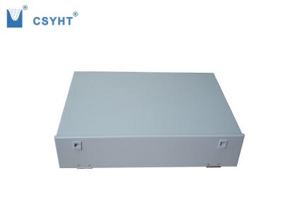 中国 キャビネットの負荷のための取付けられた繊維光学の端子箱ODF 48FO 19インチを悩まして下さい 販売のため
