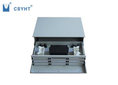 Cina 72 lo scaffale a fibra ottica del quadro d'interconnessione del porto 19inch ha montato il tipo con la copertina in vendita