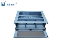 China 19inch rack mounted ODF 72 fiber optic patch panel with transparent cover for sale