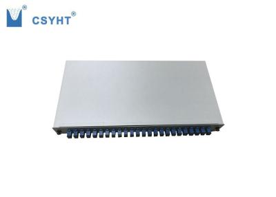 Cina Il bianco grigio pre ha terminato il tipo del cassetto del quadro d'interconnessione di fibra 1U senza Rotaia di scorrimento in vendita