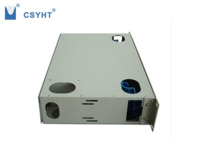 中国 モジュール設計24の港SC繊維パッチ盤は2pcsスプライスの皿が付いている鋼鉄を冷間圧延します 販売のため