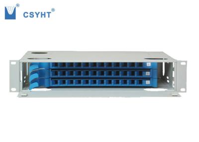 中国 36FO中3pcsスプライスの皿が付いている19インチの繊維光学のパッチ盤のラック マウント 販売のため