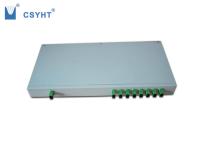 China 19 Inch 1U Single Mode / Multimode Fiber Splitter Patch Panel Rack Mounted Chassis for sale