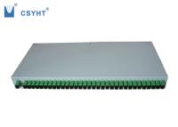 China 19 Inch 1U Single Mode / Multimode Fiber Splitter Patch Panel Rack Mounted Chassis for sale