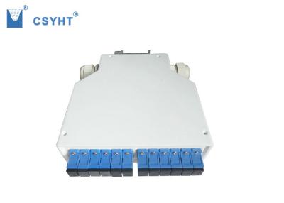 China O plástico de 12 ABS da caixa terminal da fibra ótica do RUÍDO do SC para o trilho do RUÍDO montou a aplicação à venda