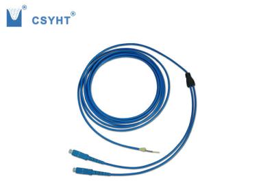 Cina 2 / Una treccia a fibra ottica corazzata dei 4 centri, singolo modo blu/treccia mista in vendita